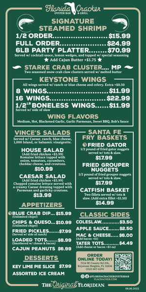 Florida Cracker Oyster Bar & Grill | Discover Fresh Seafood - Dine ...