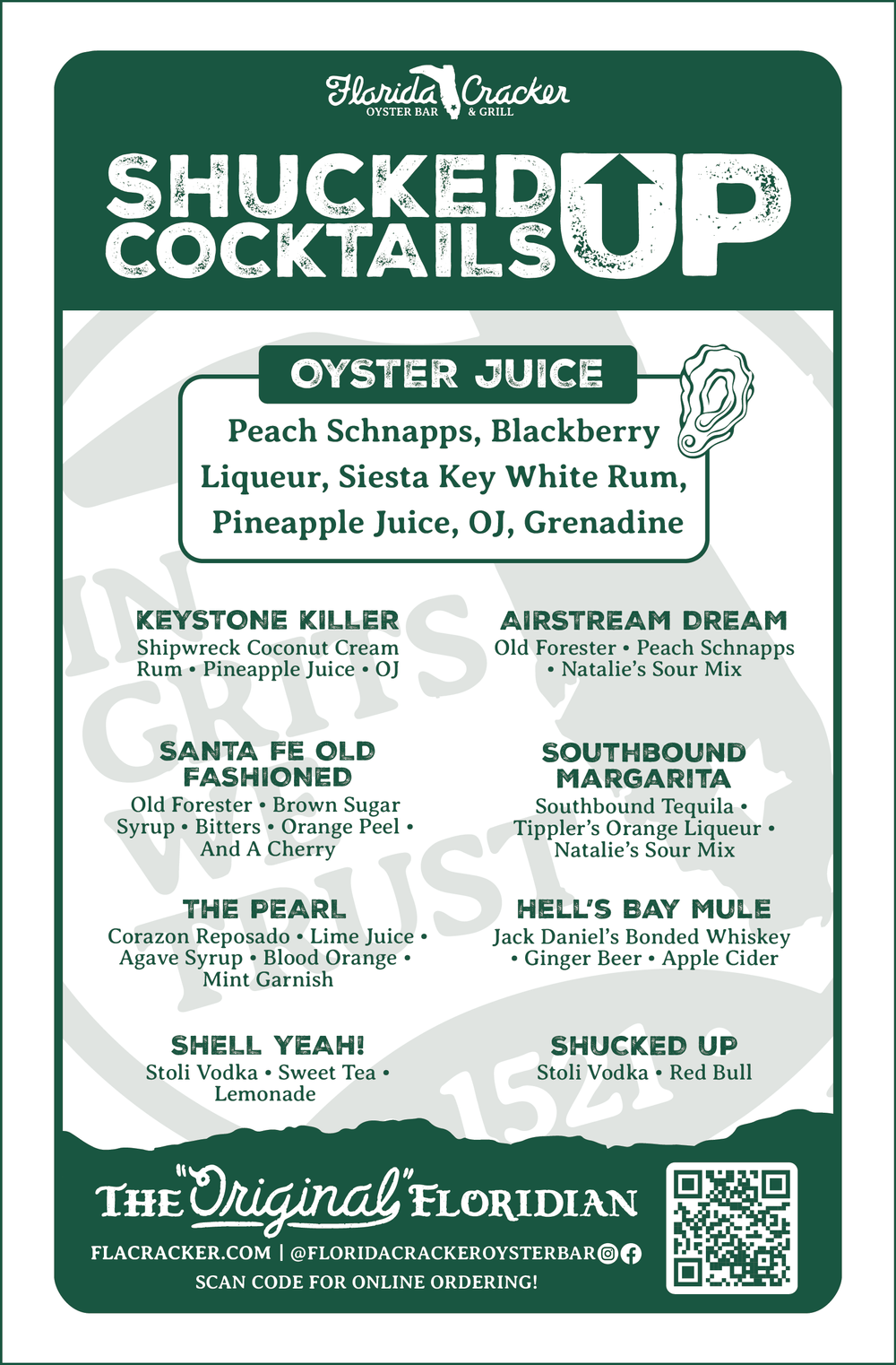 Florida Cracker Oyster Bar & Grill — FLORIDA CRACKER - The Original ...