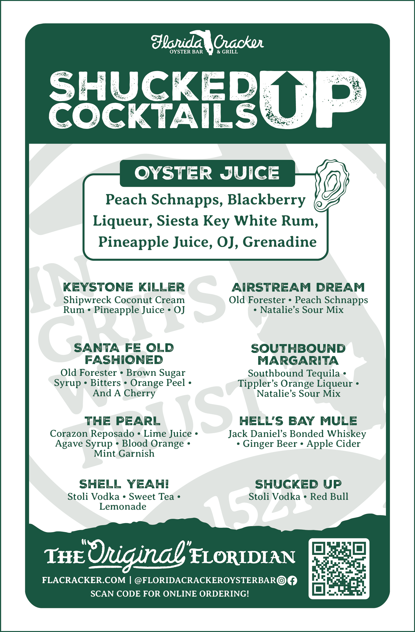 Florida Cracker Oyster Bar & Grill — FLORIDA CRACKER - The Original ...