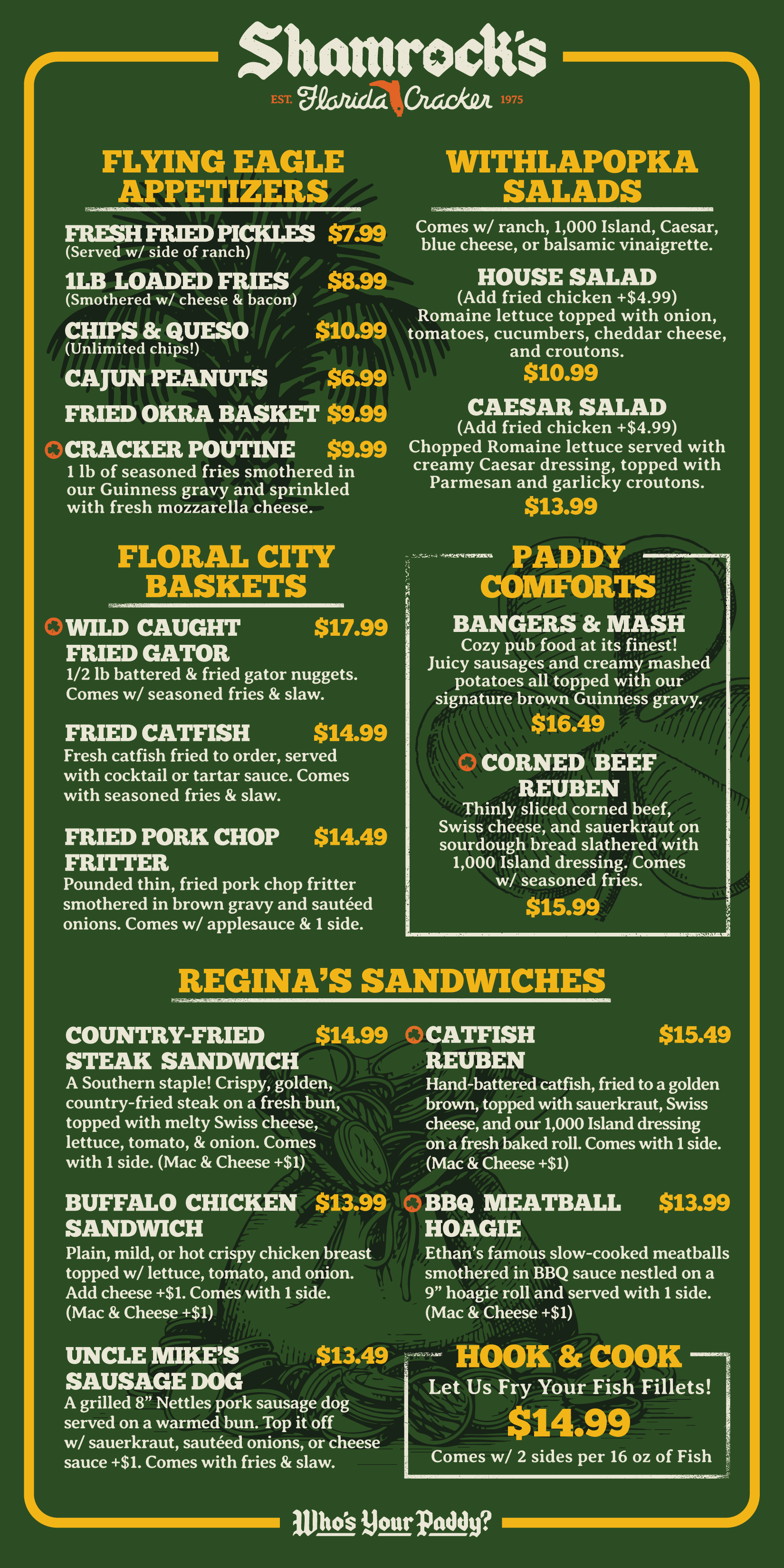 Florida Cracker Shamrock's — FLORIDA CRACKER - The Original Floridian