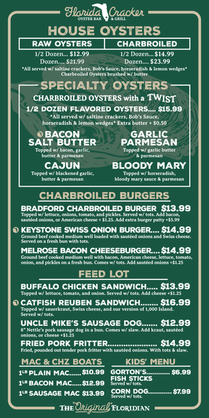Florida Cracker Oyster Bar & Grill | Discover Fresh Seafood - Dine ...
