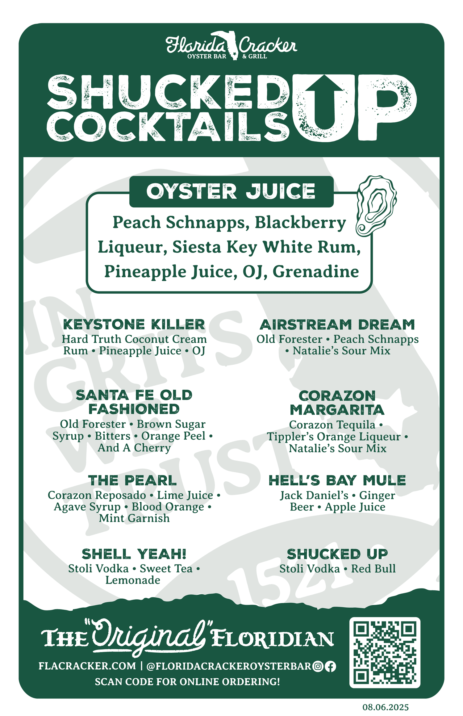 All Menus | Discover Menus & Locations Today — FLORIDA CRACKER - The ...