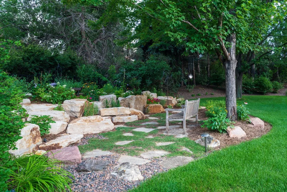 Landscape Design, Pond, Water Fountain, Patio in Gleneagle, CO | Hiner ...