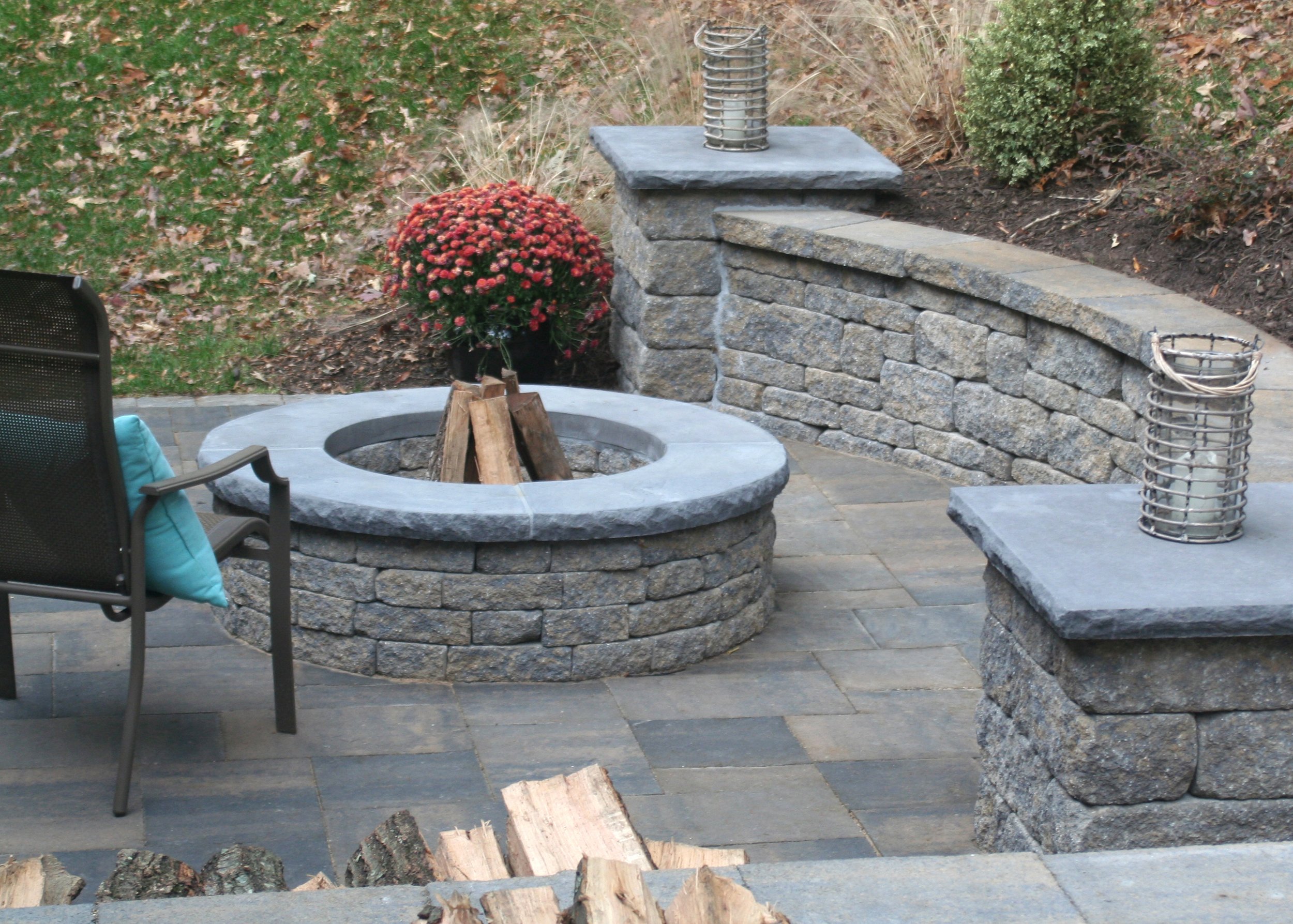 Fire Pits & Fire Caps in Mid-Atlantic | Kennedy Blue Mountain Stone