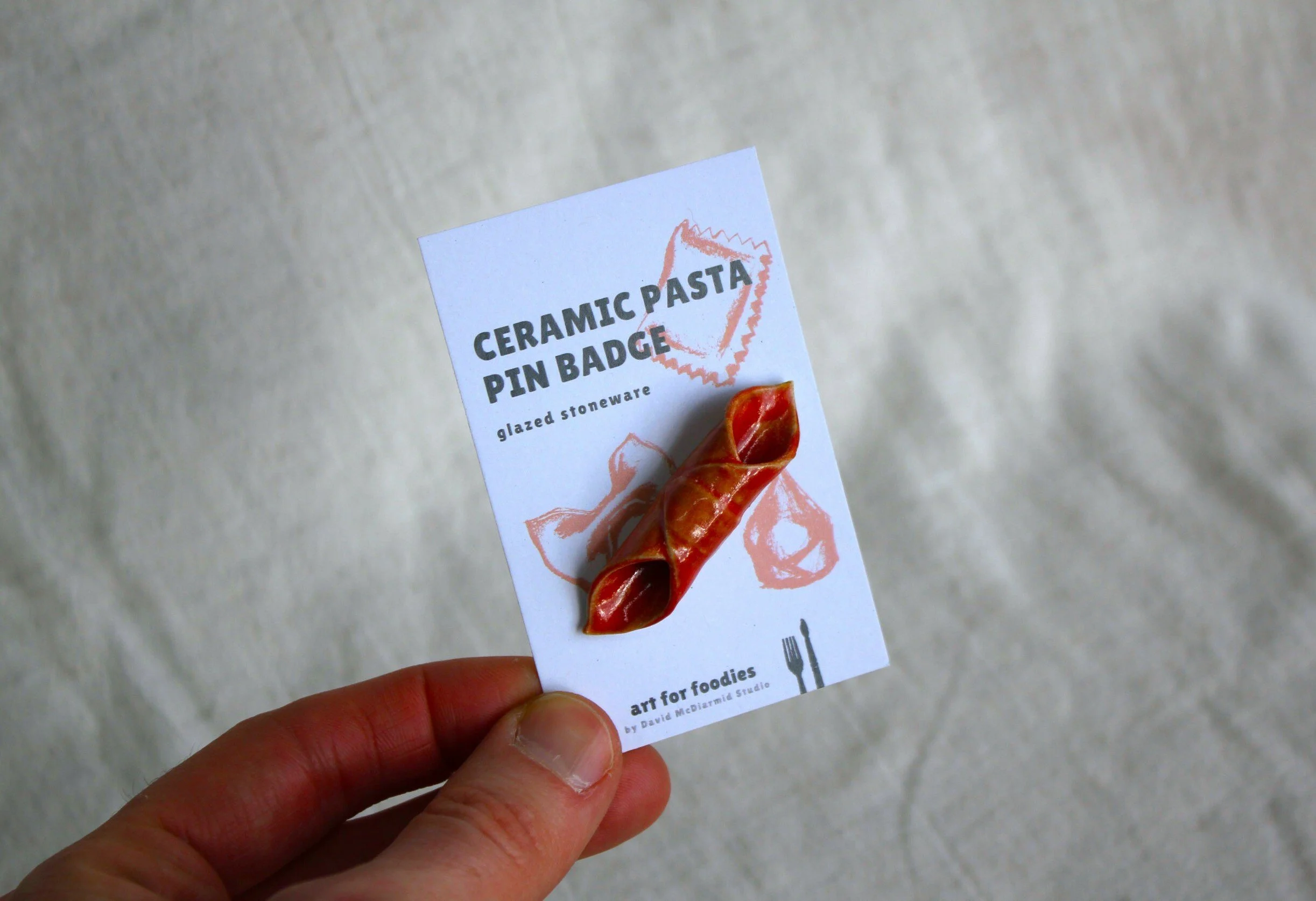 Pasta Pin Badges — Shop handmade art and gifts for foodies — David ...