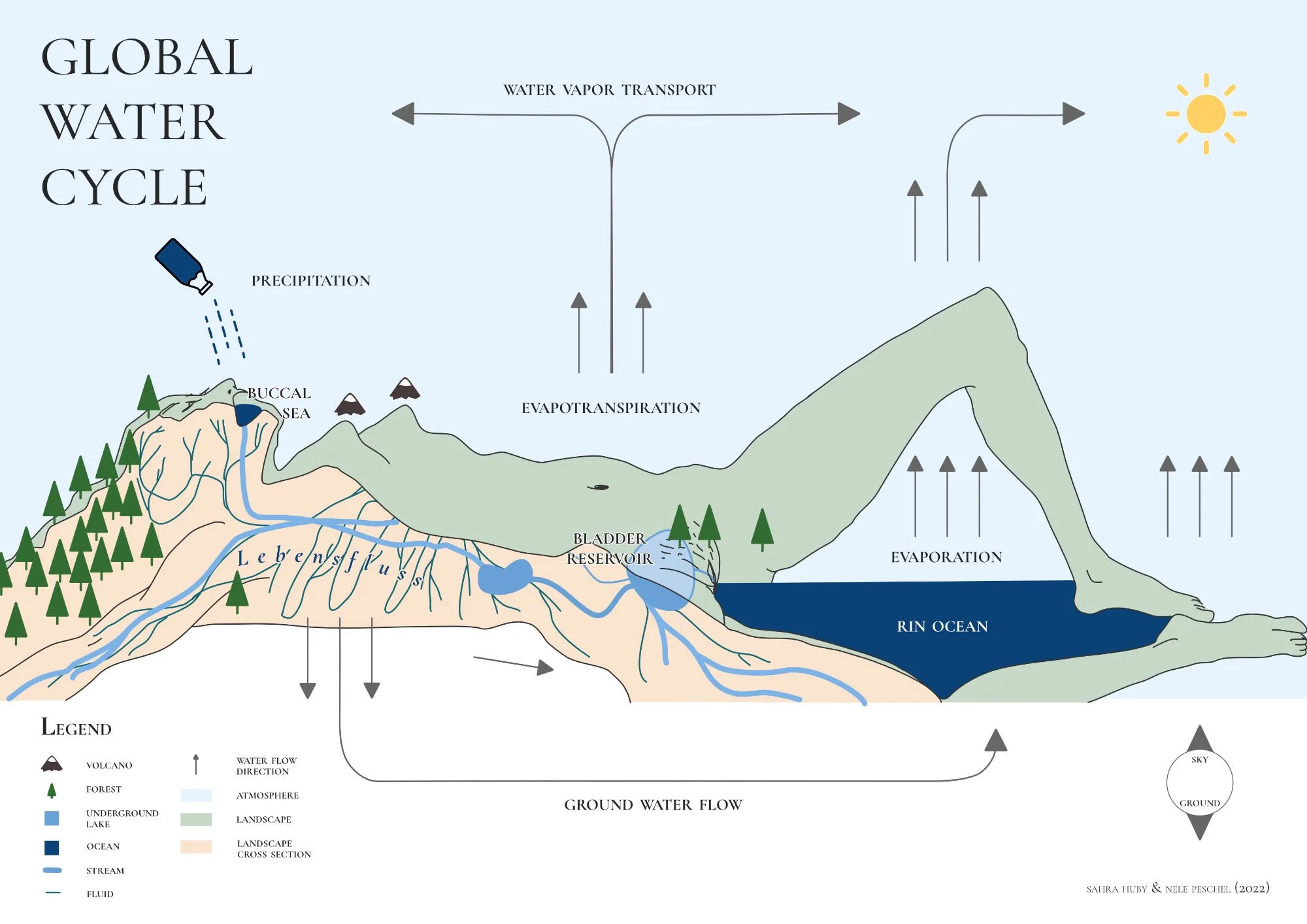 Water cycle map — The Atlas Project