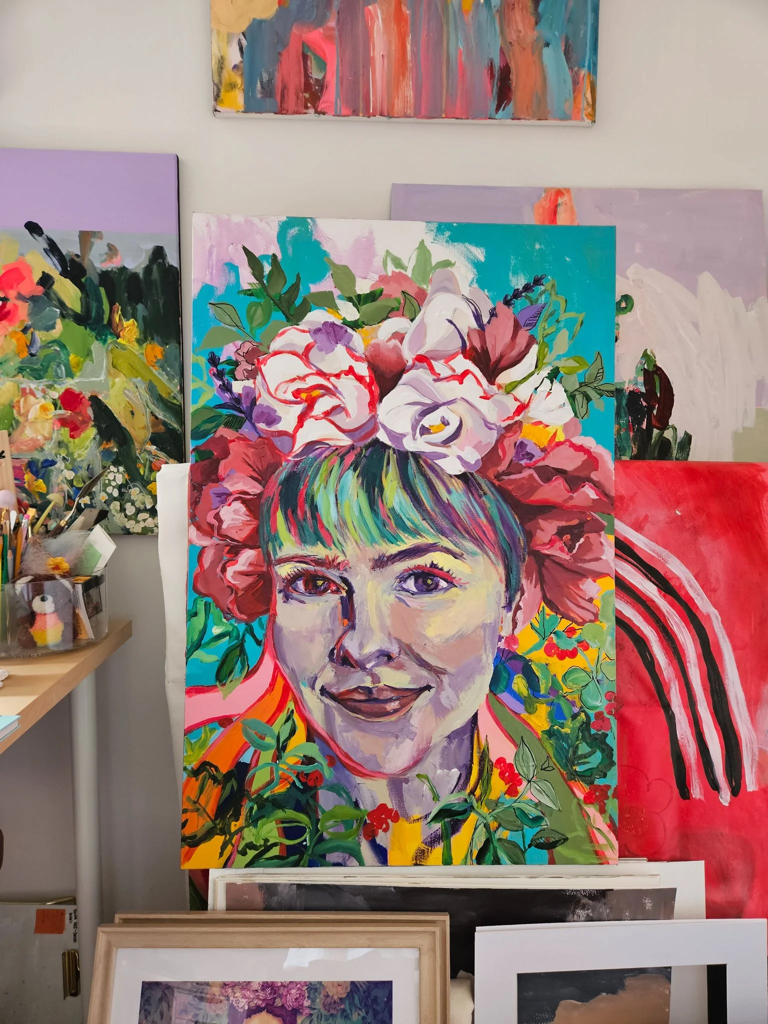 Monstera Leaf Painting — Svitlana M. Fine Art