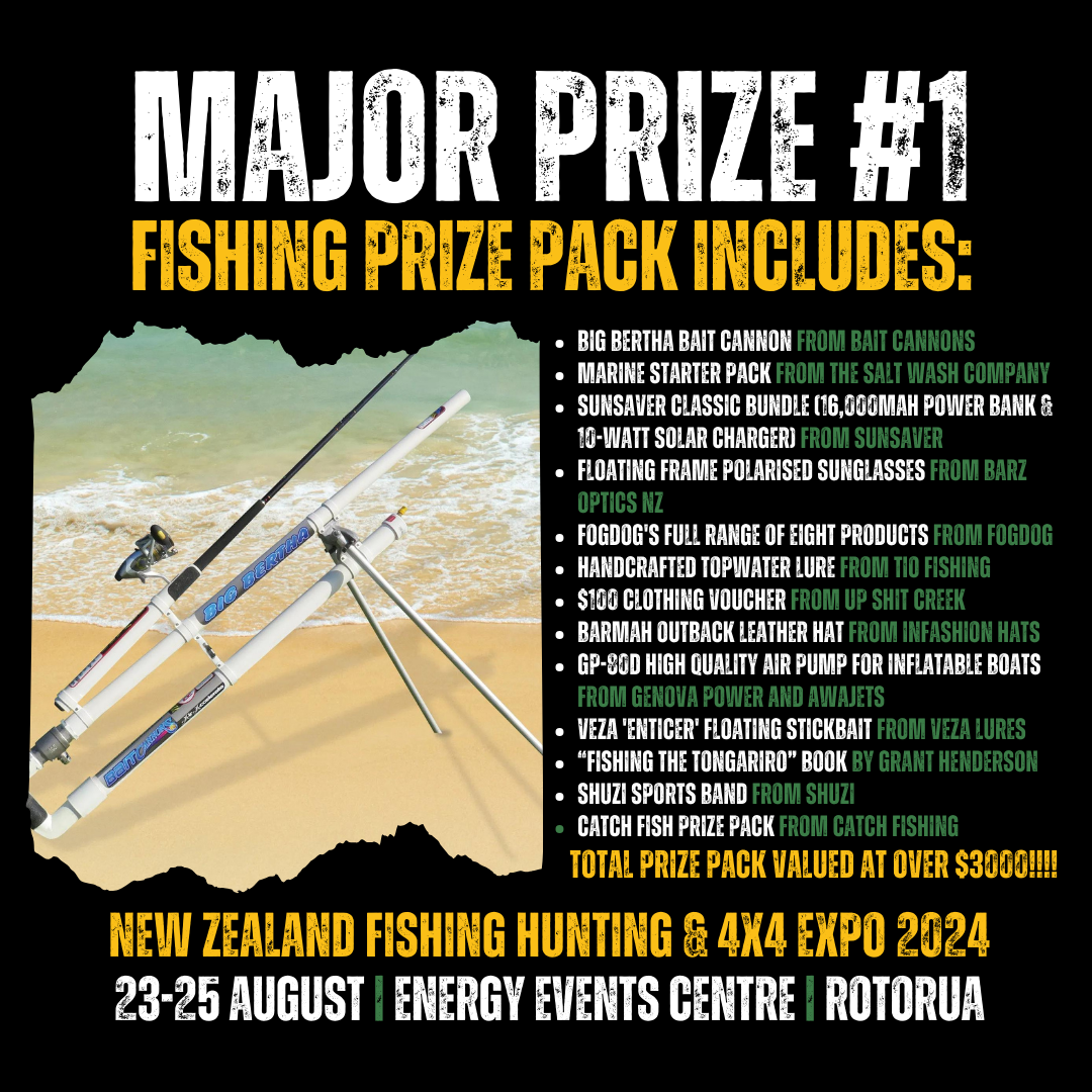 Giveaways — NZ FISHING HUNTING & 4X4 EXPO