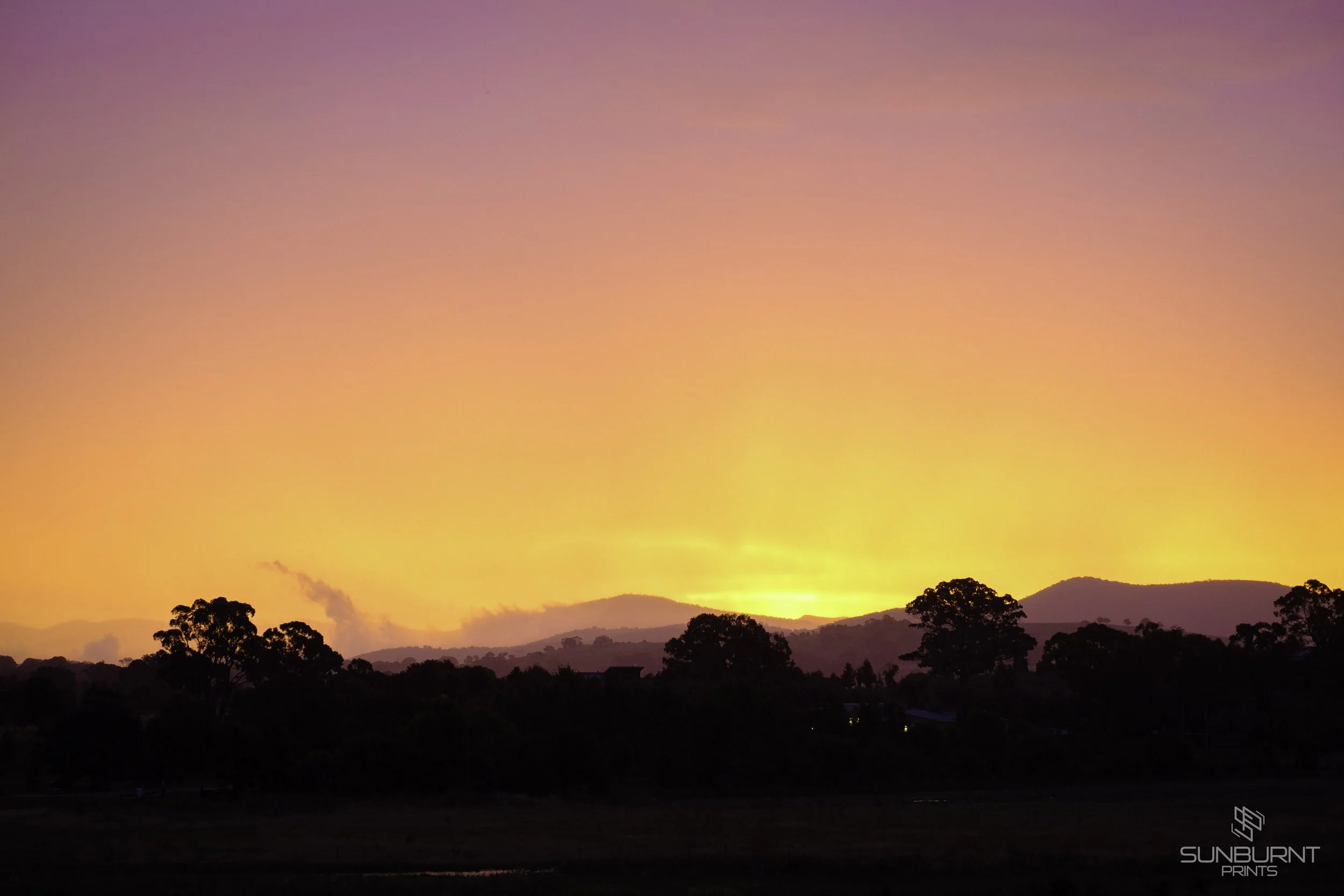 Clear Royalla Sunset | Home Decor Photography Wall Art | Framed ...