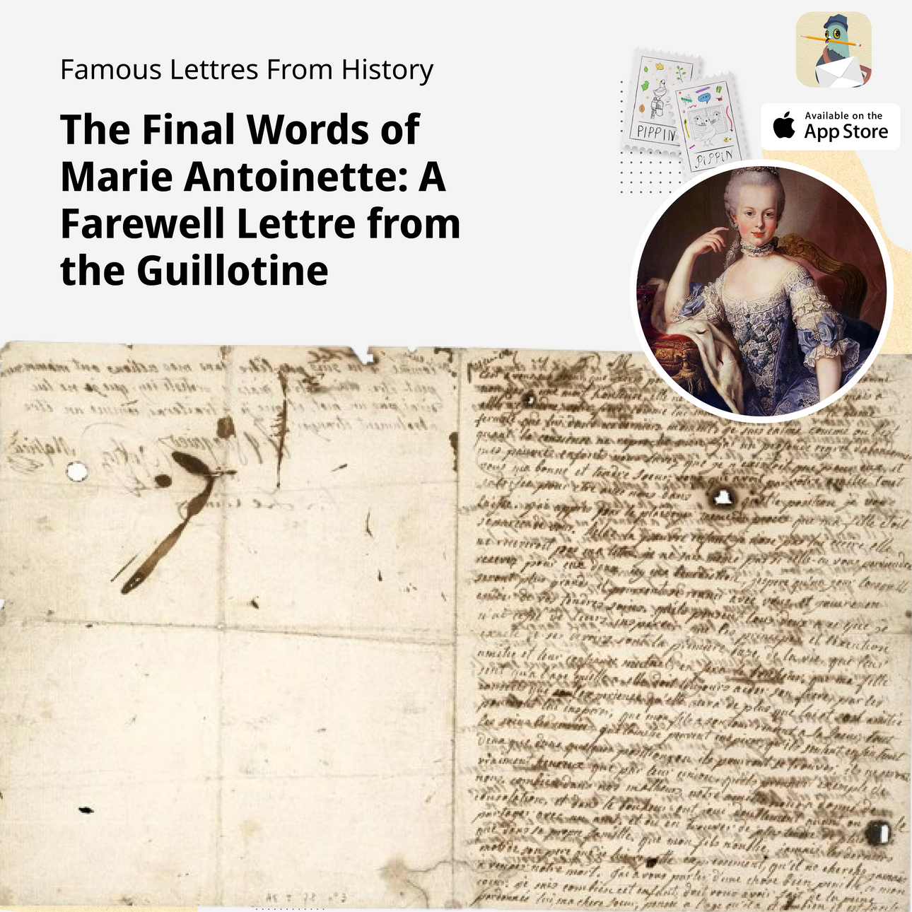 The Final Words of Marie Antoinette: A Farewell Letter from the ...