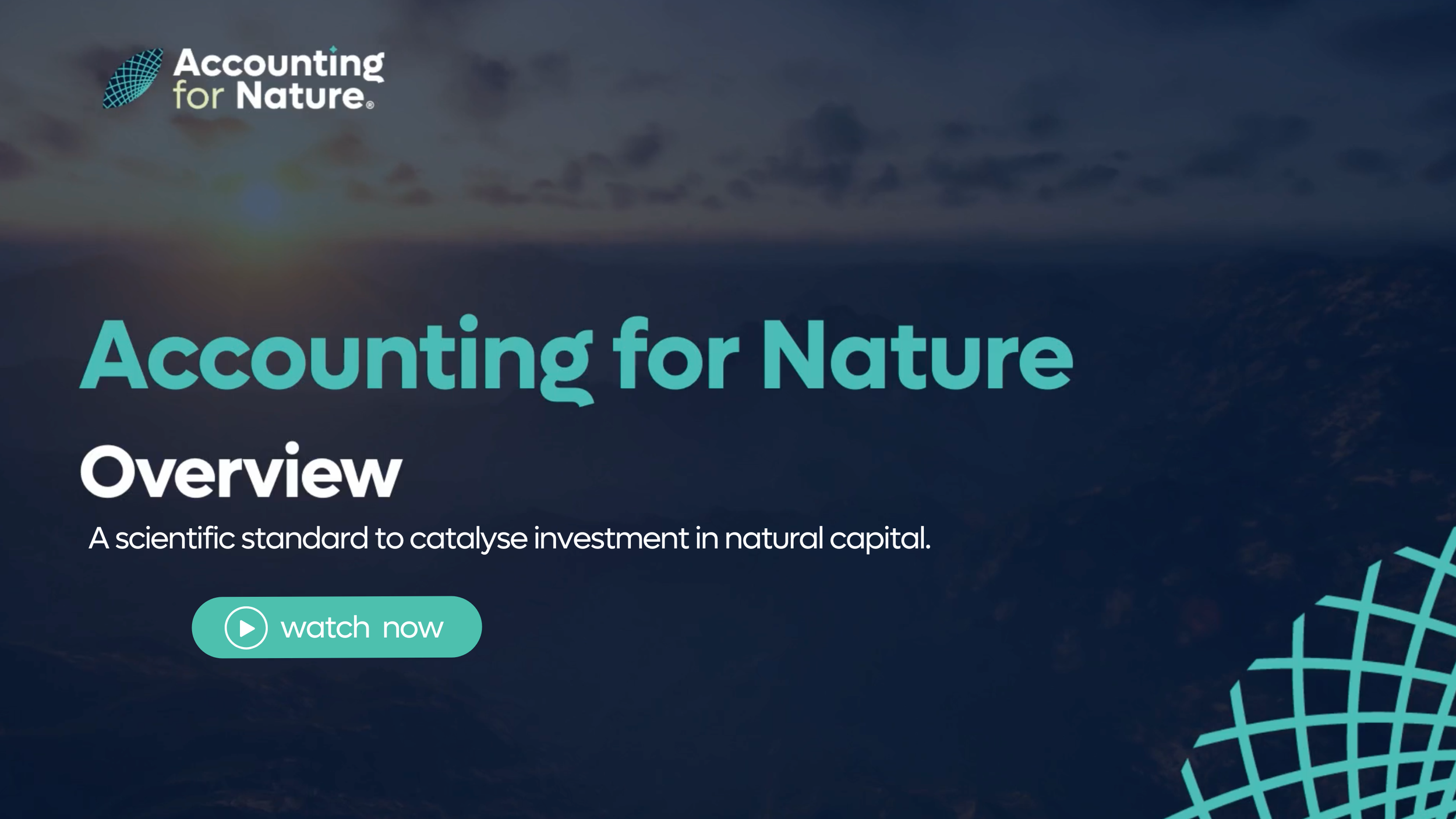 Framework — Accounting for Nature