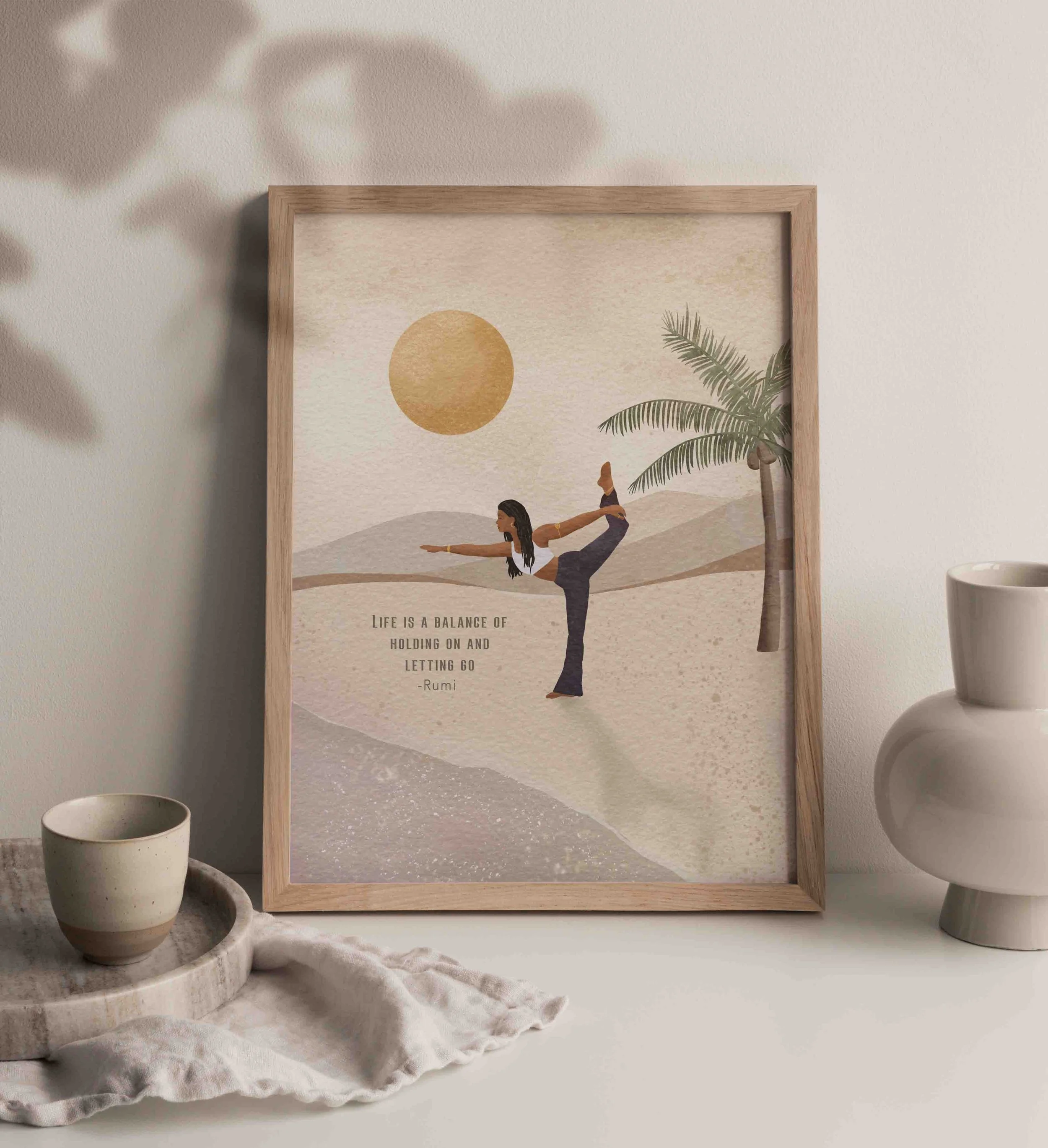 Shop my yoga journey - Yoga posters, inspiring illustrations ...