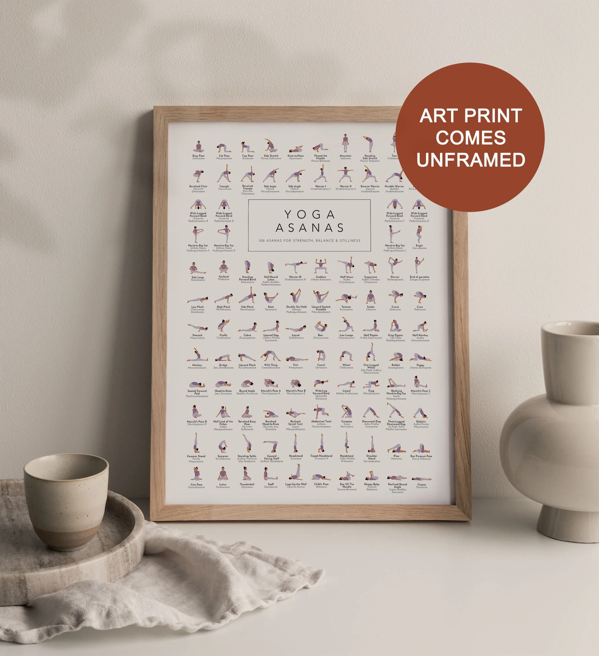 Yoga Asanas Card Deck Buy Now - Yoga posters, illustrations ...