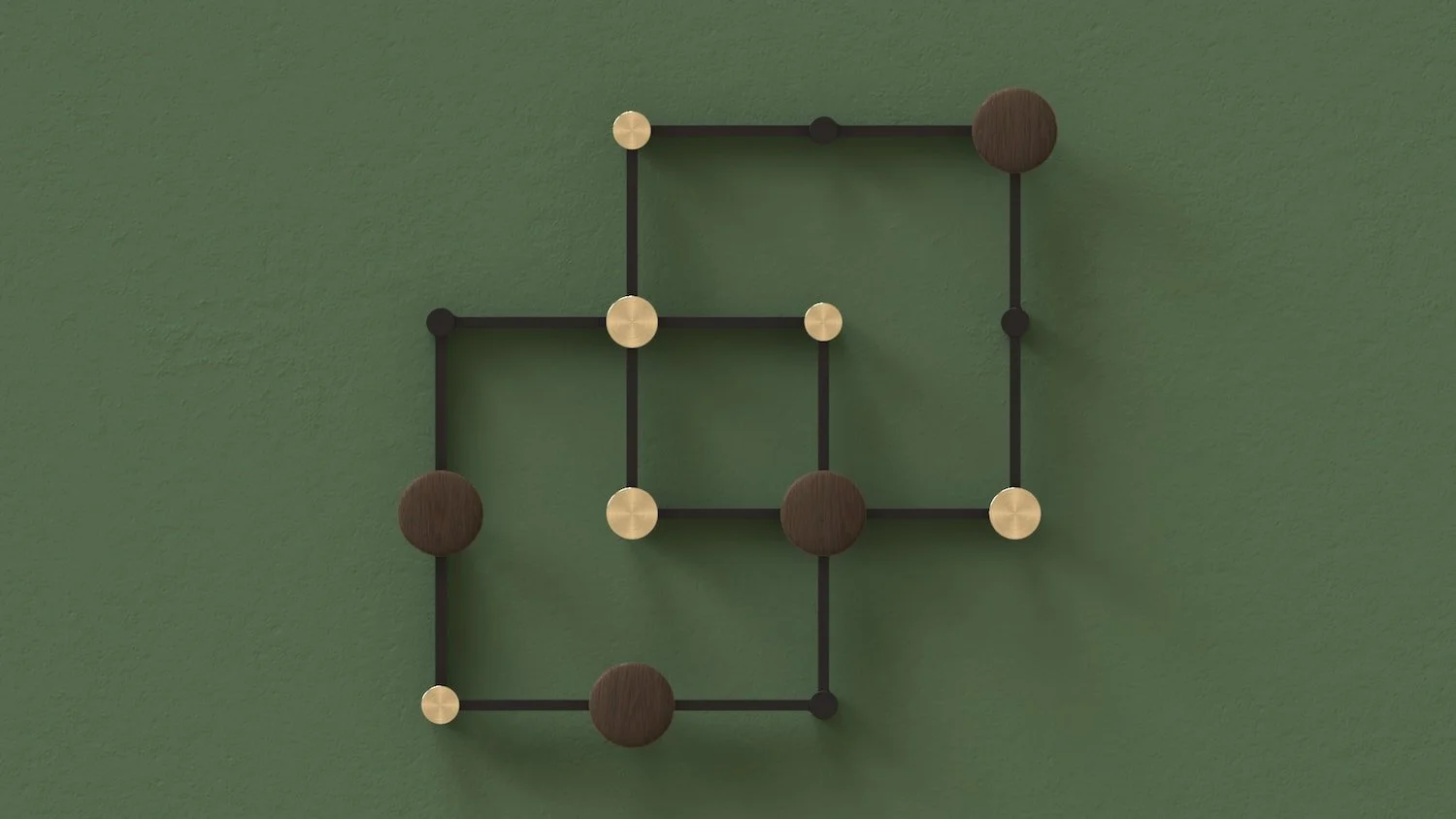 KNAX Edition Brass Hook Rack — KNAX SHOP