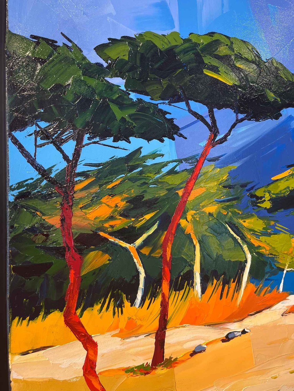 "Petit port du sud" de Pierrick Tual - Tableau Art Contemporain ...