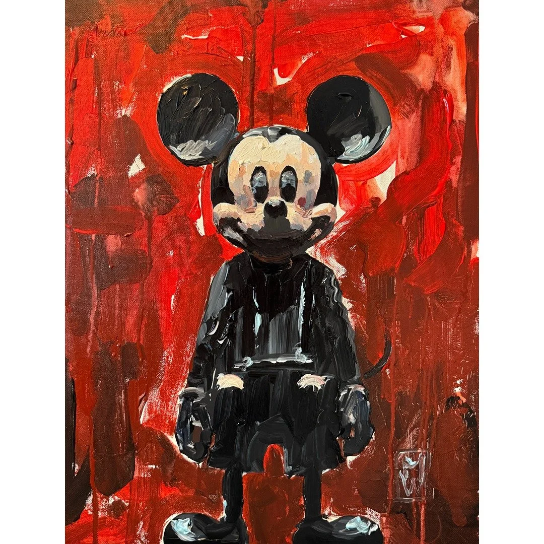 Original Impasto Grim Reaper with Skull Portrait Painting on Canvas ...