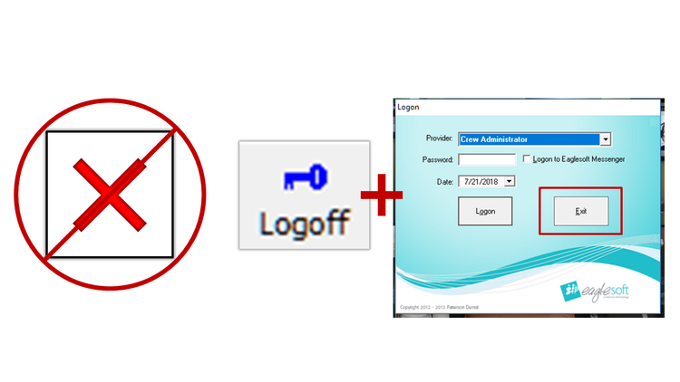 How Andre Recommends A Proper Log Off And Exit From Eaglesoft — The