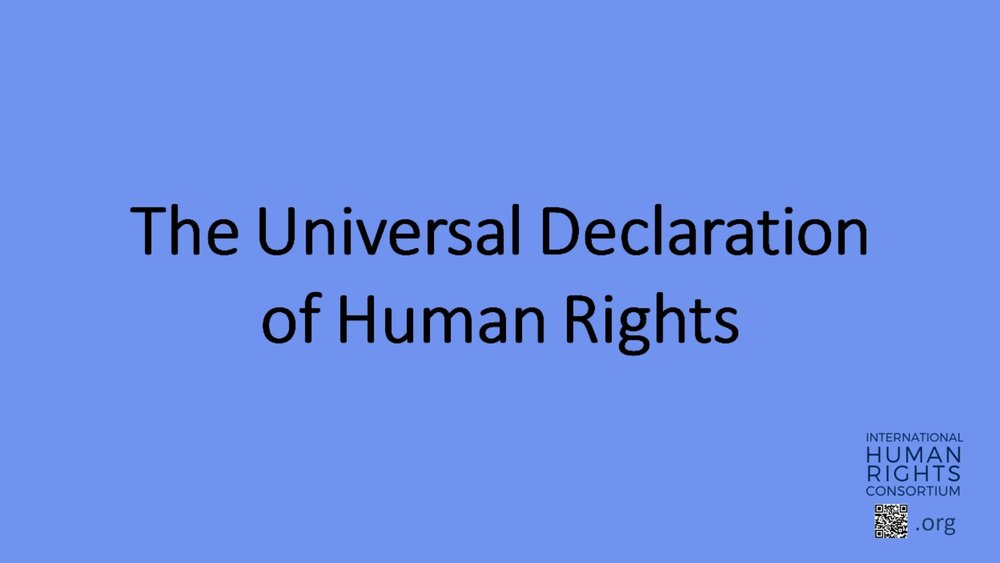 UDHR Screensaver — International Human Rights Consortium