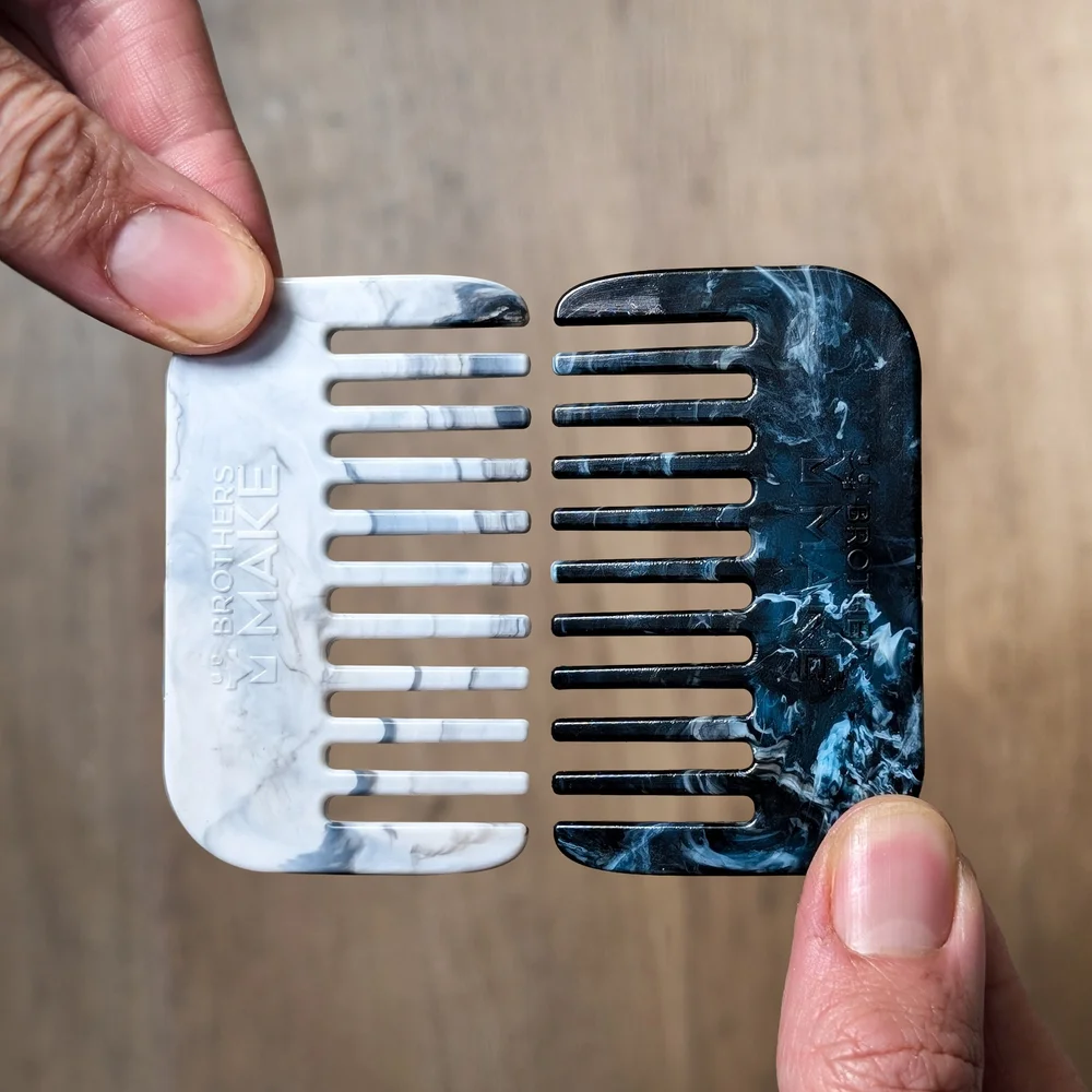 100% Recycled Plastic Pocket Combs — Brothers Make