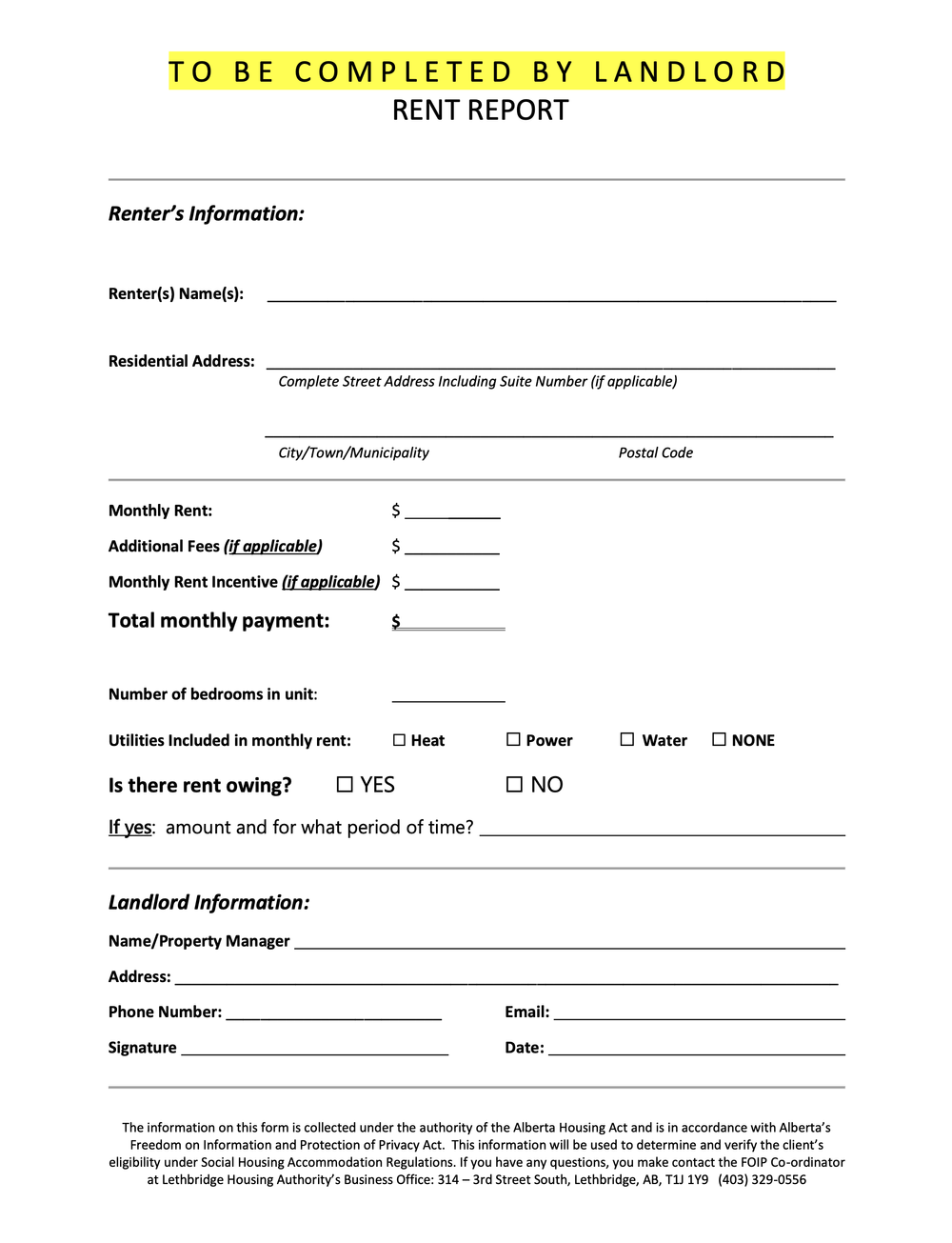Apply Today — Lethbridge Housing Authority