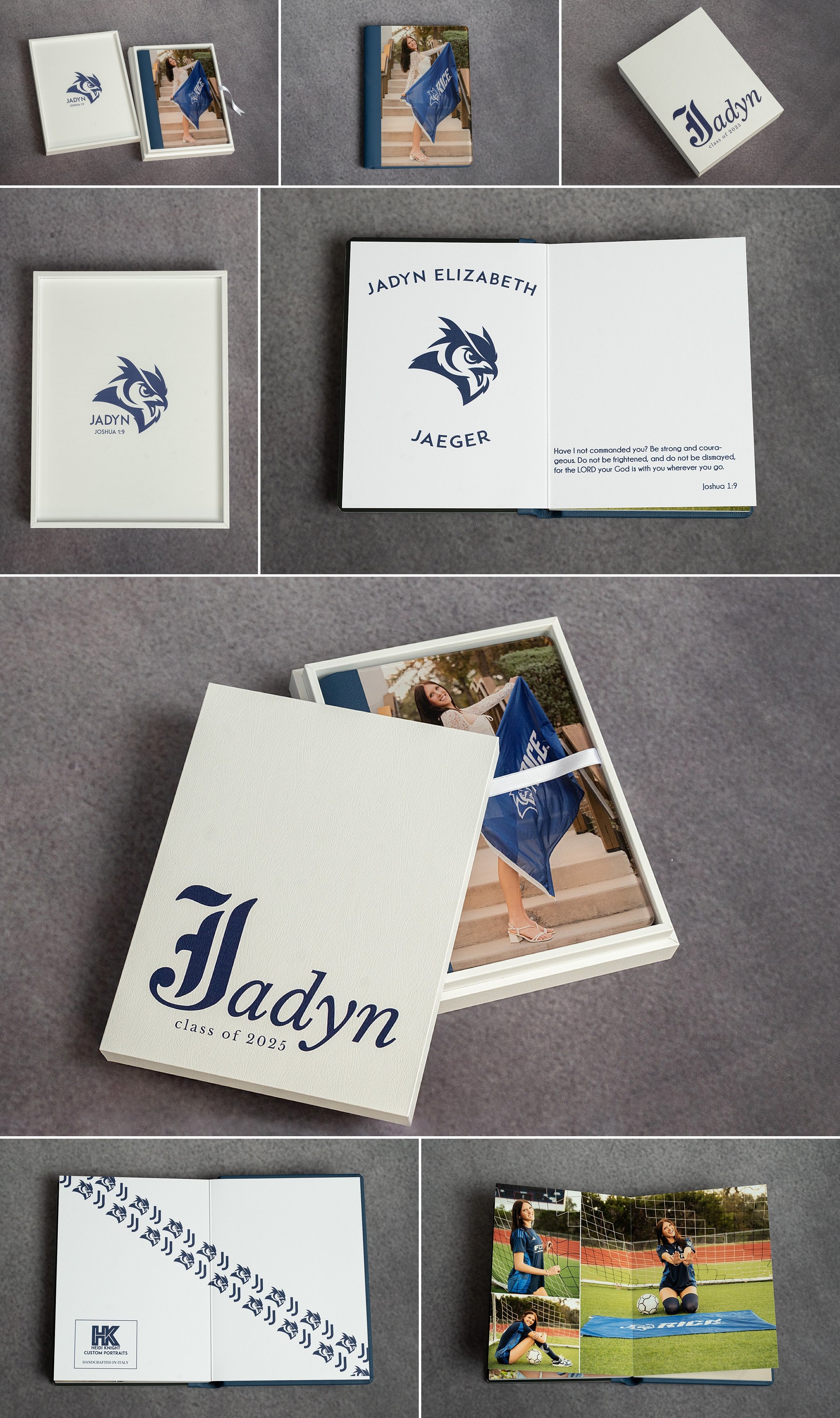 A senior portrait session with a Rice Owls soccer theme — Heidi Knight ...