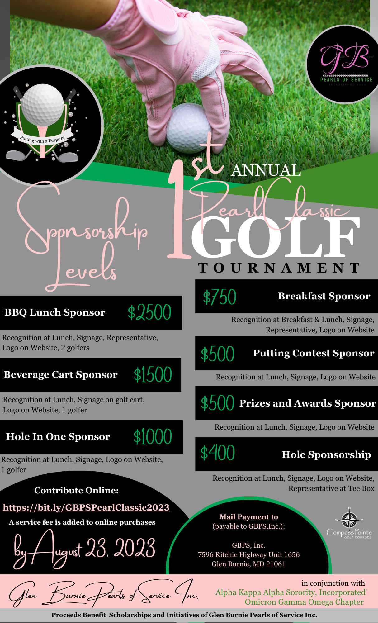 1st Annual Pearl Classic Golf Tournament - Putting with a Purpose ...