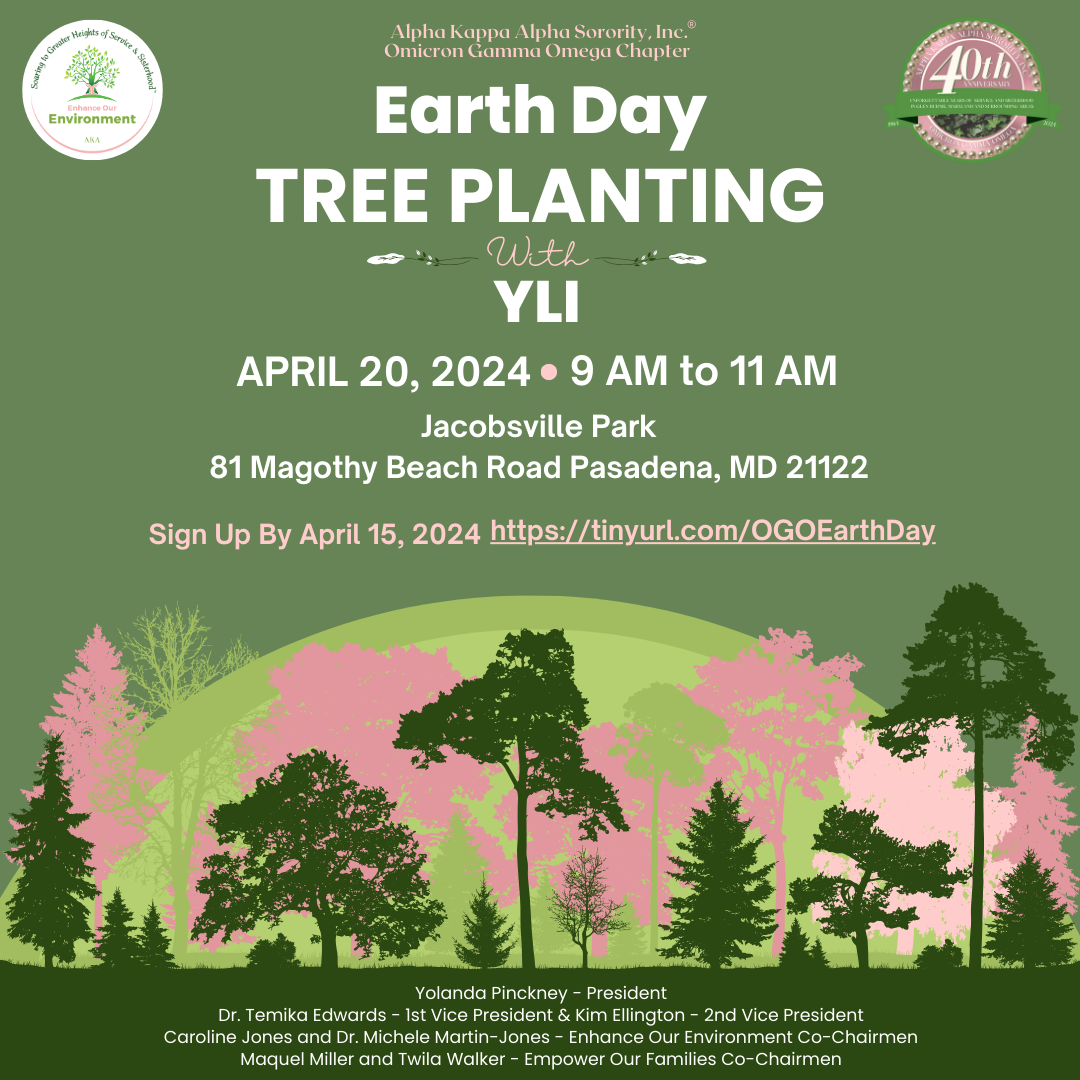 Earth Day Tree Planting — Alpha Kappa Alpha Sorority, Incorporated ...