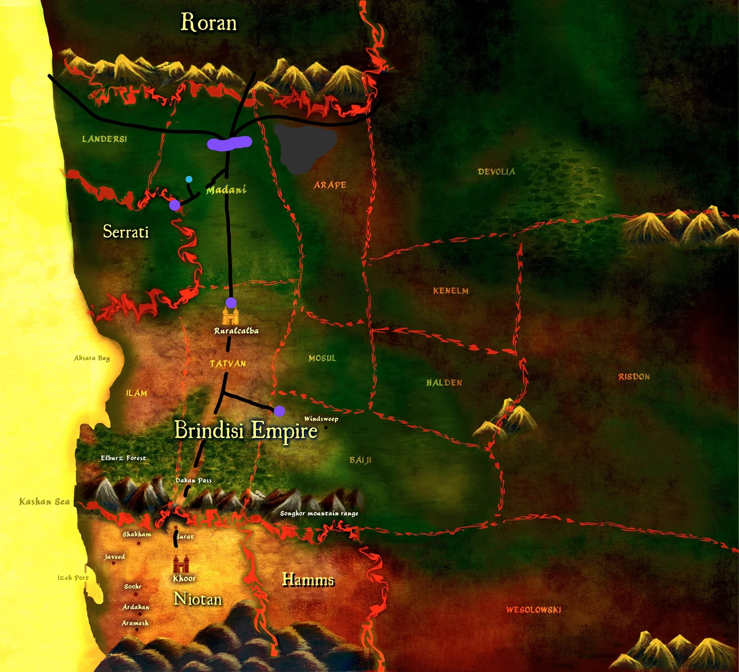 Kingslayer map — Honor Raconteur