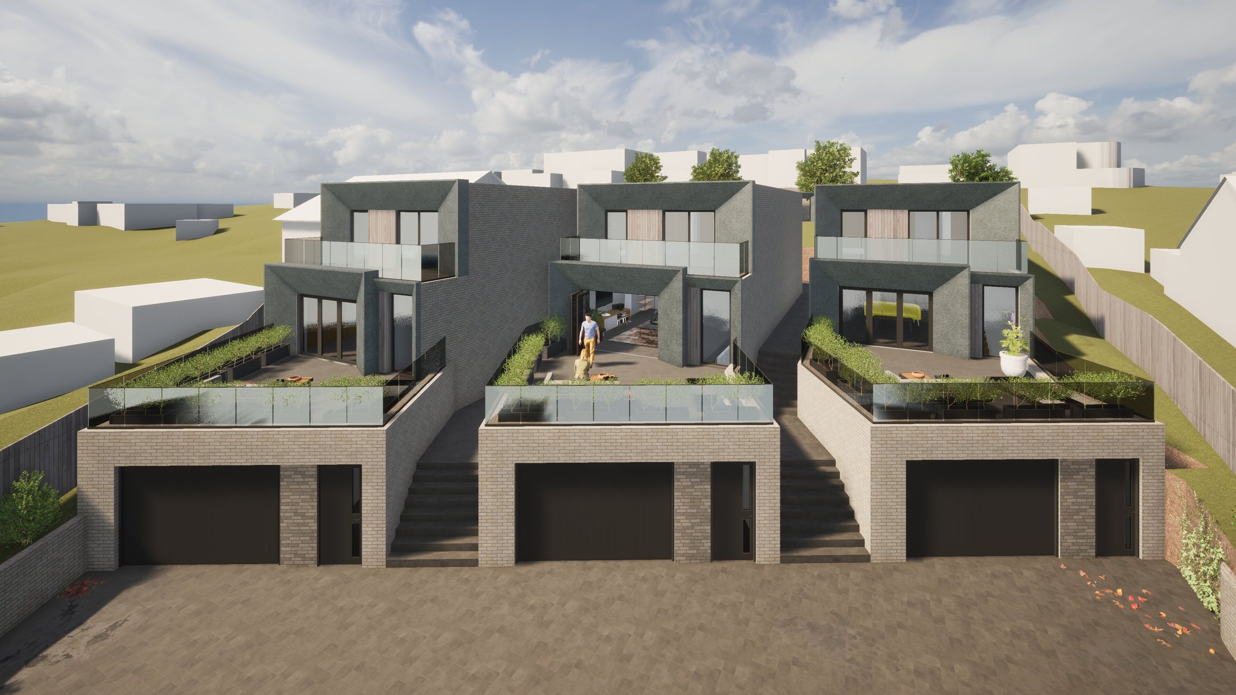 HA015 Ovingdean Houses — Hampson Architects
