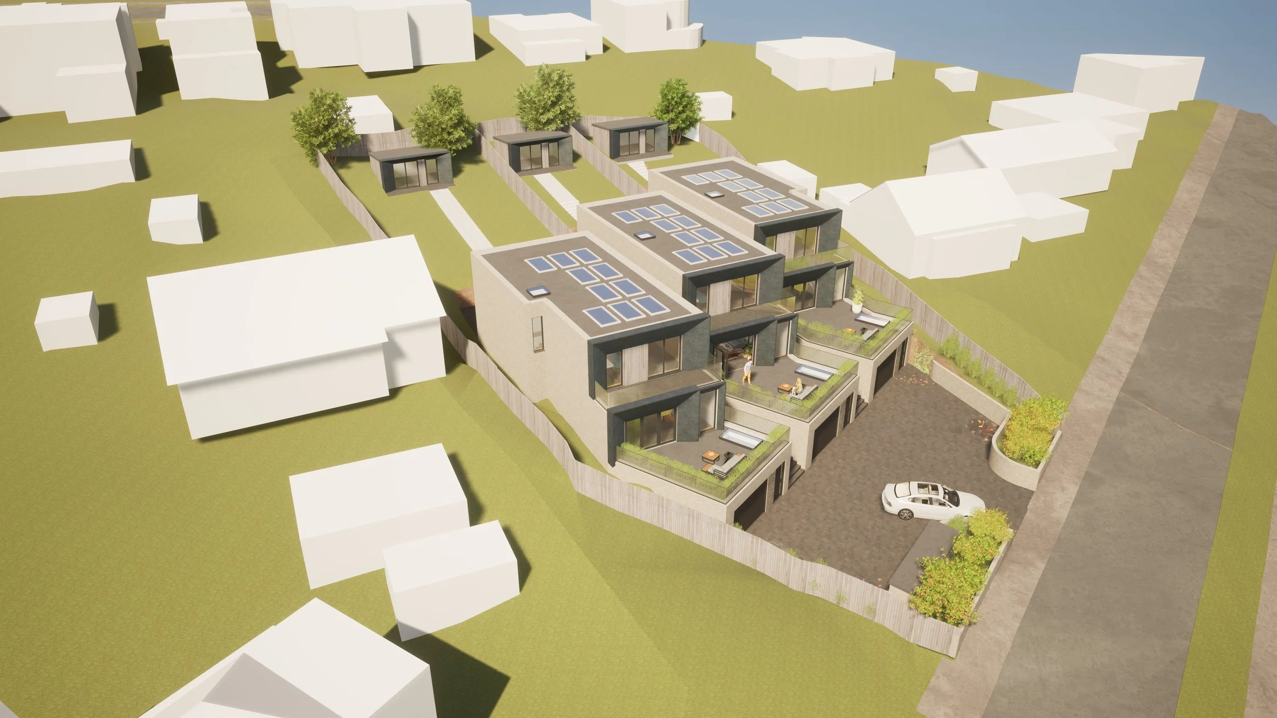 HA015 Ovingdean Houses — Hampson Architects