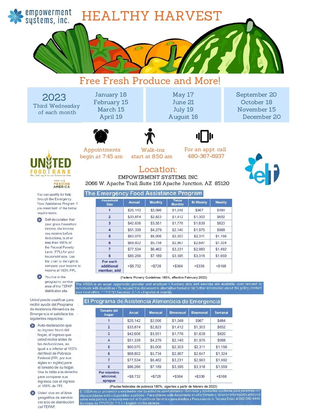 Healthy Harvest — Empowerment Systems inc.