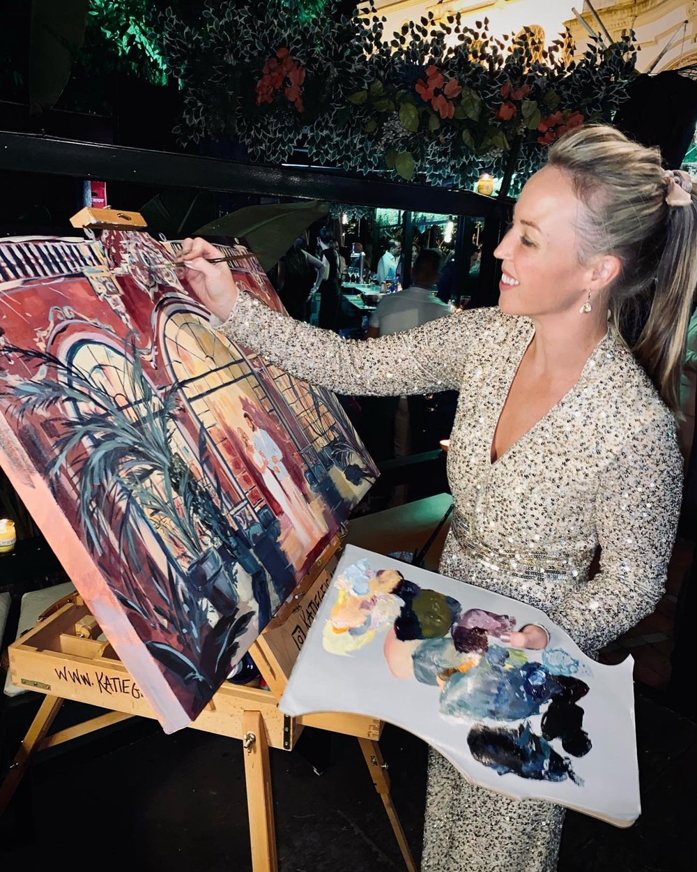 Live Wedding Painter Katie Geis - United States - Spain - Italy - Ibiza ...