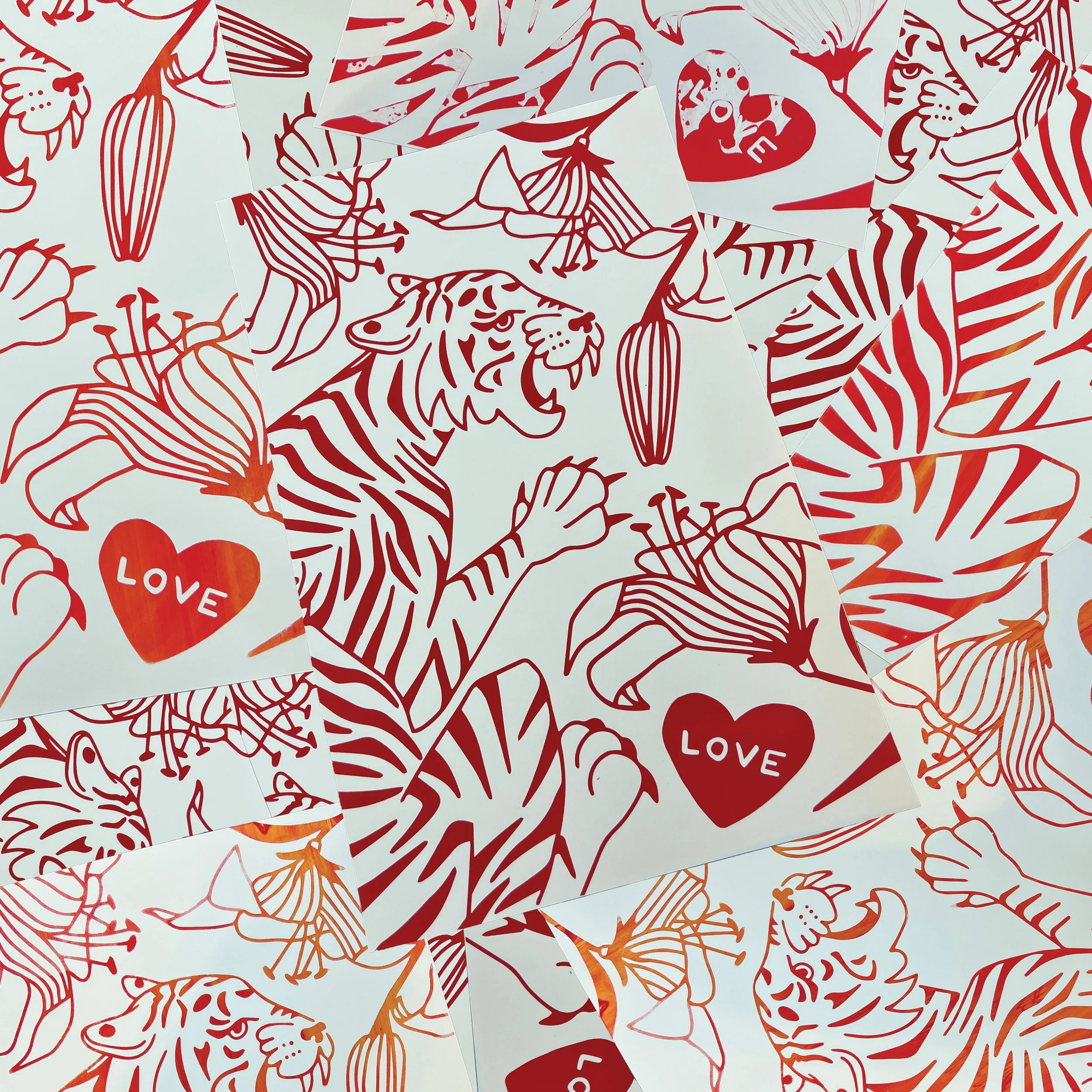 Tiger Screenprint — Tigerlily