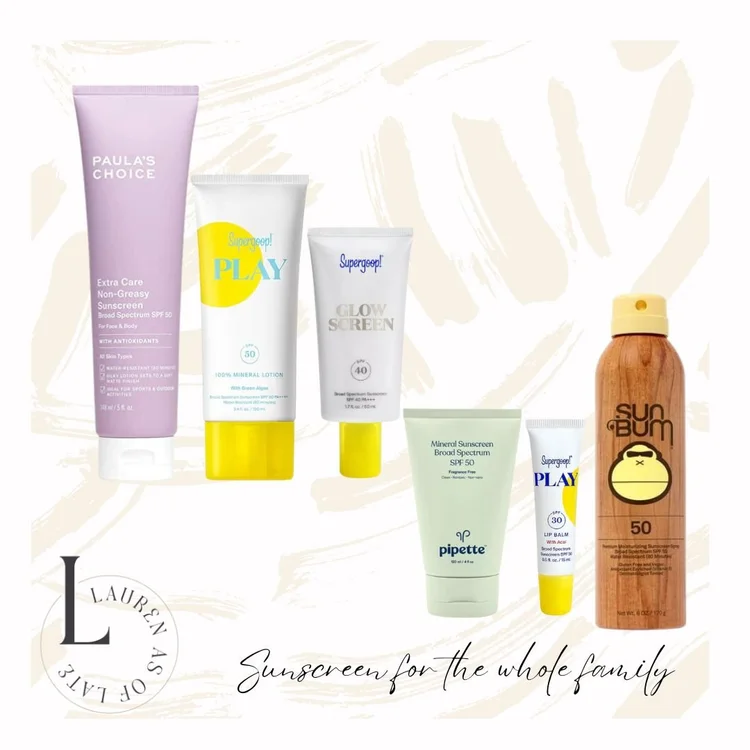 sunscreen for the whole family — Lauren As Of Late