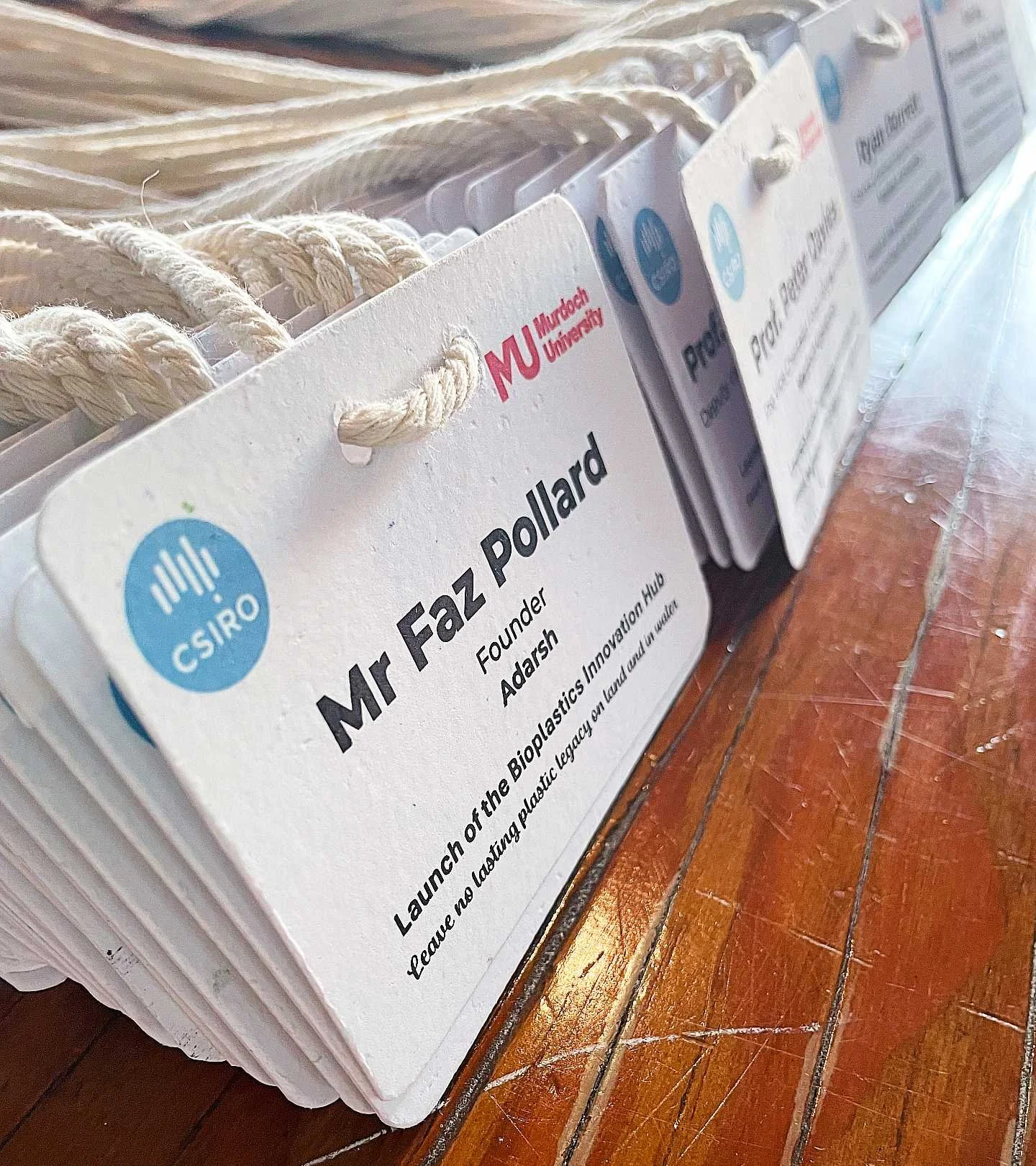 Recycled Paper Name Badges & Biodegradable Tags for Events