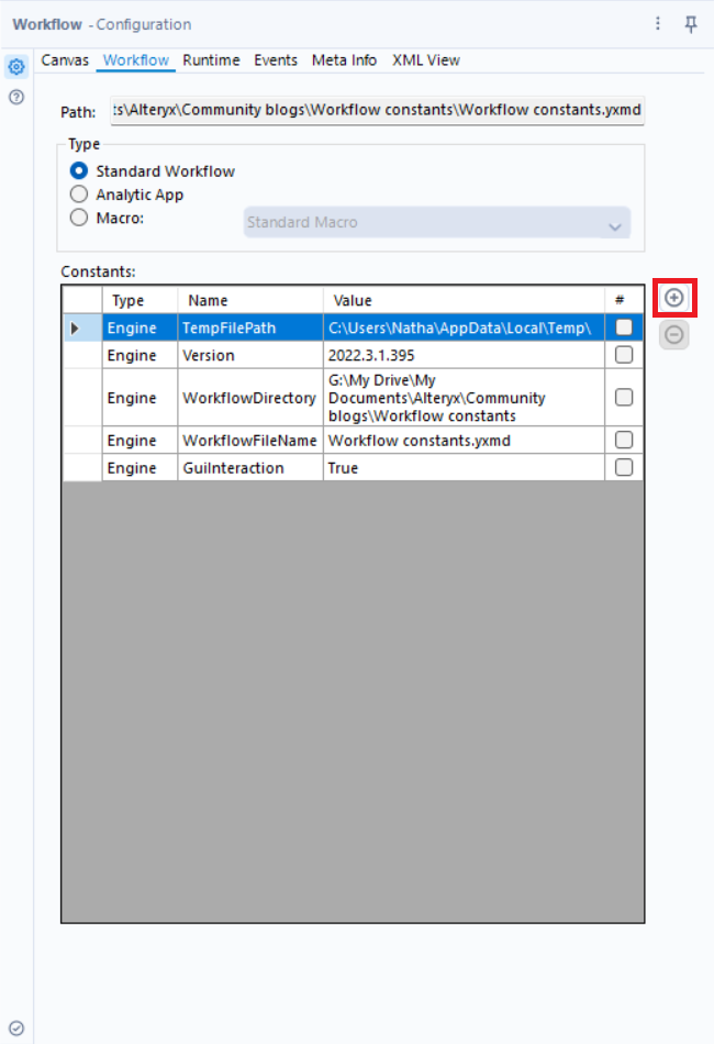 Leveraging user-defined workflow constants in Alteryx Designer — Databasyx