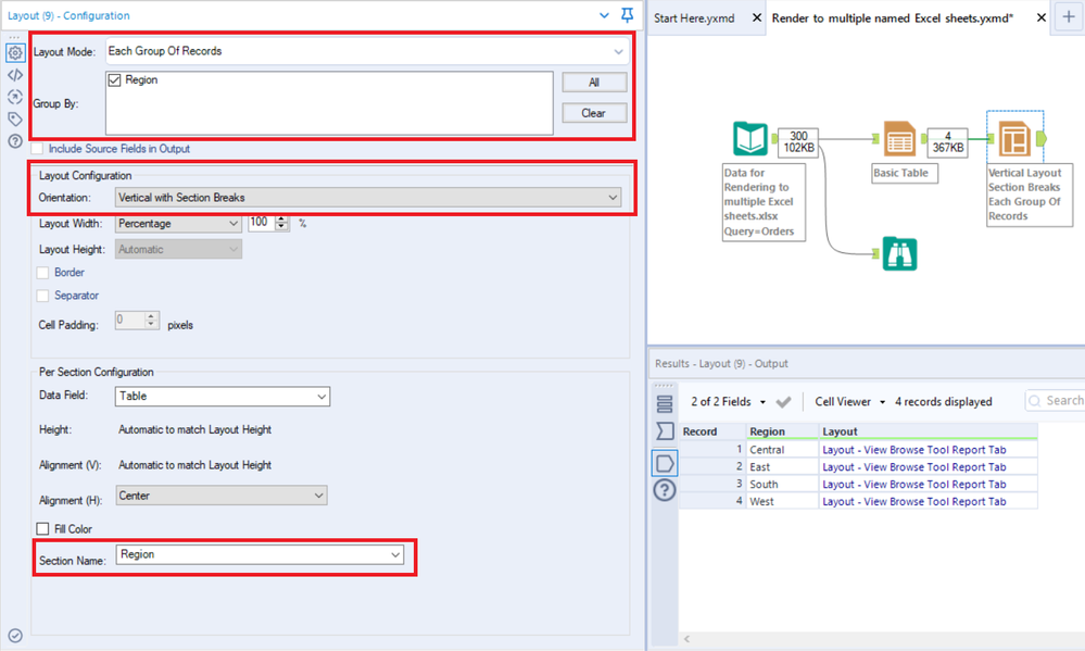 How to Render to multiple named Excel sheets in Alteryx — Databasyx