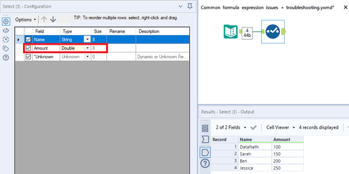 Troubleshooting common Formula expression errors in Alteryx Designer — Databasyx