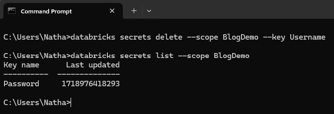 Creating Databricks secrets via the Databricks CLI — Databasyx
