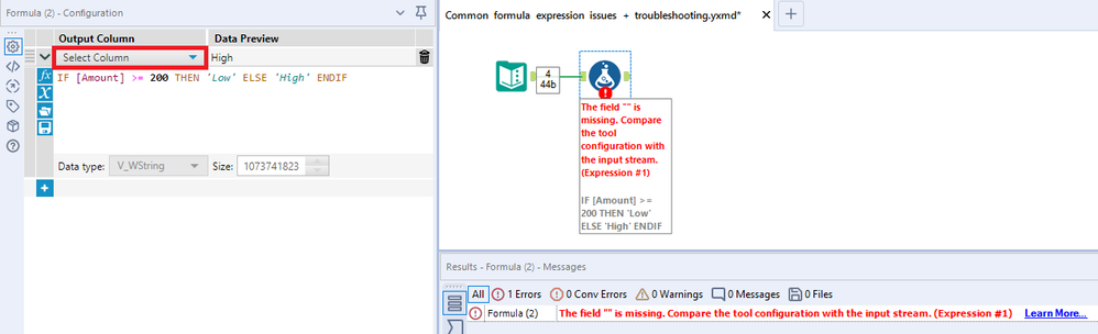 Troubleshooting common Formula expression errors in Alteryx Designer ...
