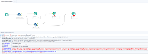 Using Control Containers in Alteryx Designer — Databasyx