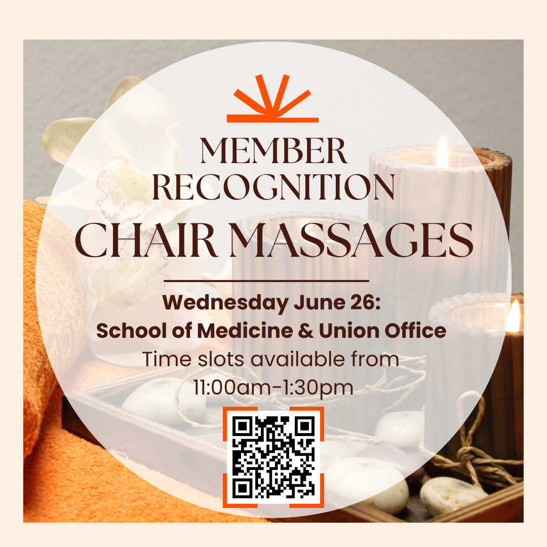 Member Recognition Chair Massages: Wednesday, June 26 — WAYNE ACADEMIC ...