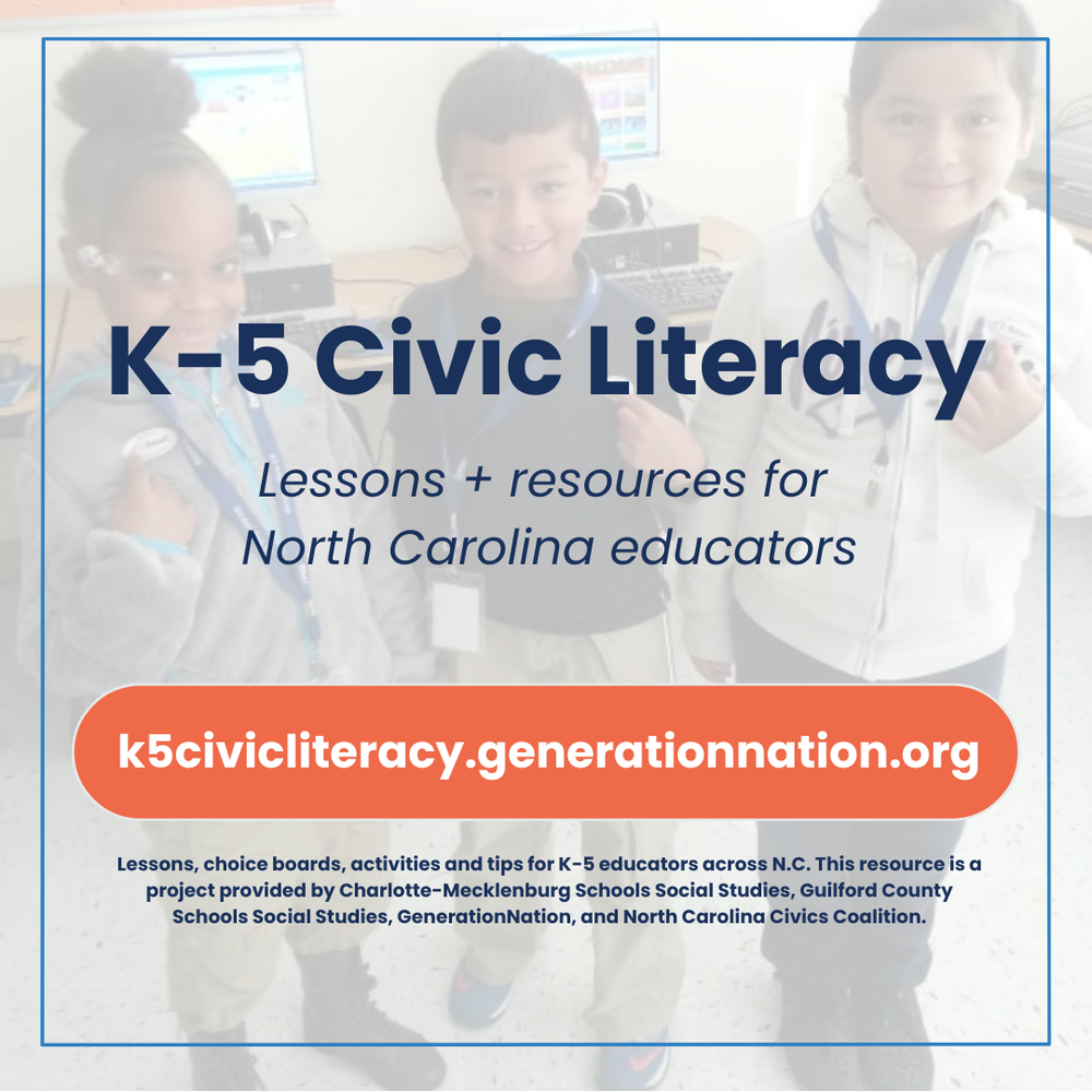 NC civic education programs and resources — North Carolina Civics Coalition