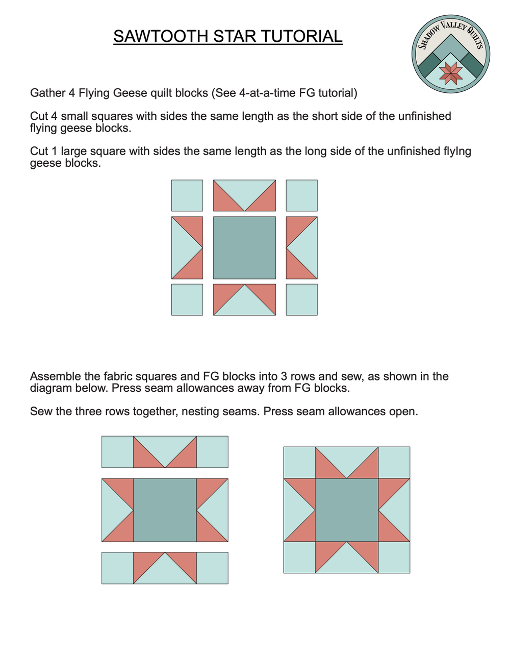 Flying Geese Tutorial — Shadow Valley Quilts