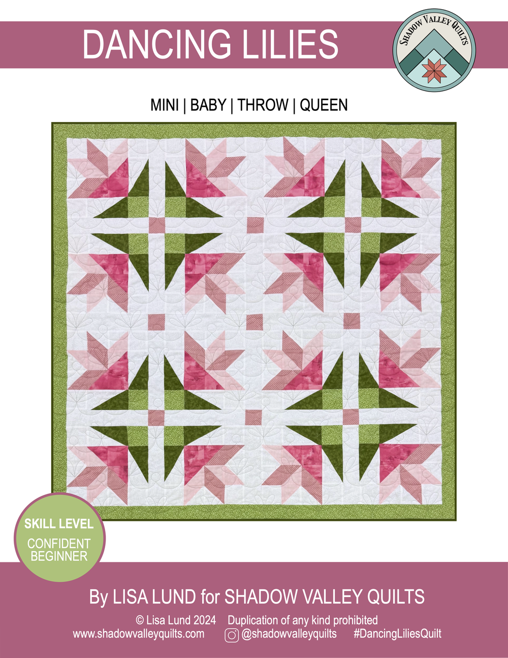 Dancing Lilies Quilt Kit — Shadow Valley Quilts