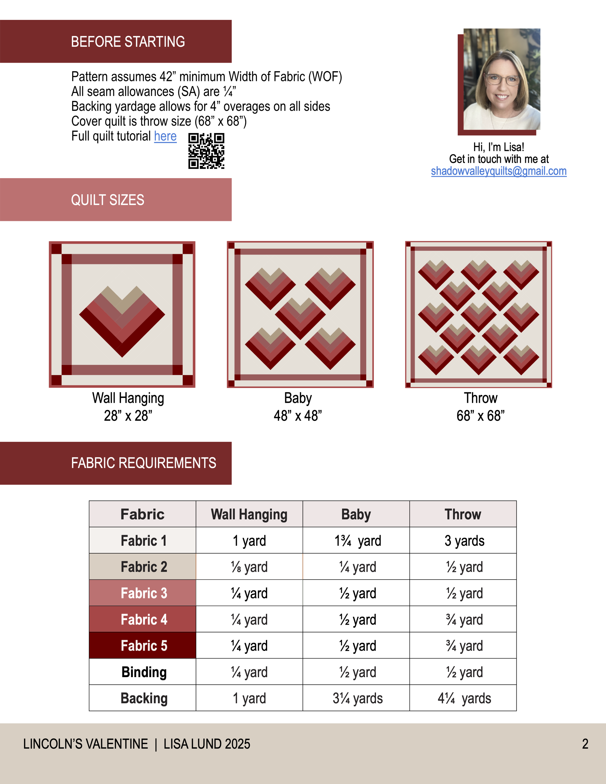 Percussion Quilt Pattern (Paper) — Shadow Valley Quilts