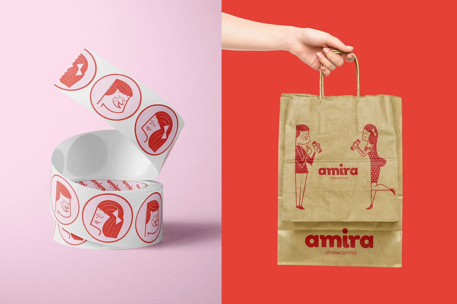 Brand Identity for Amira Shawarma | Holman Design