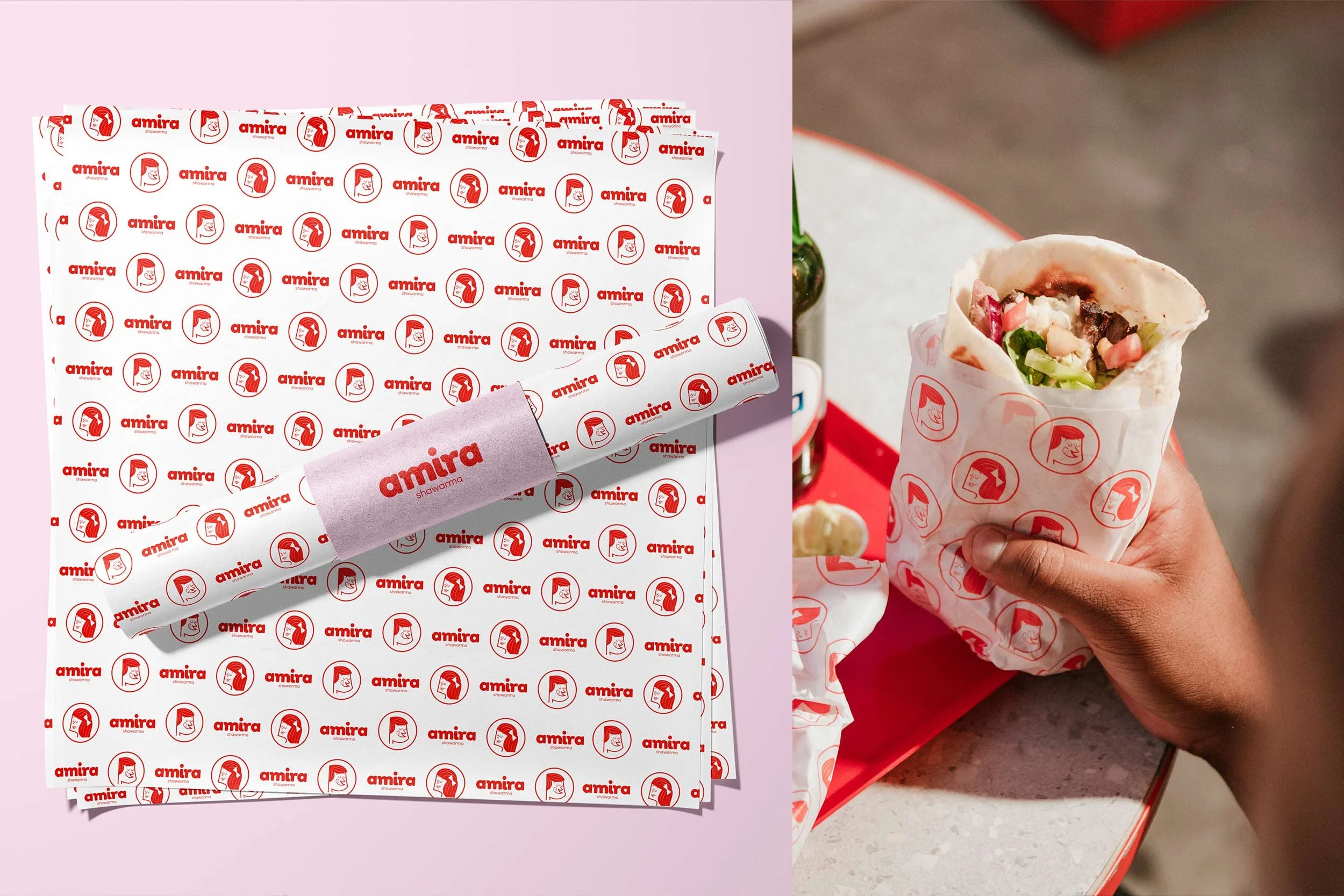 Brand Identity for Amira Shawarma | Holman Design
