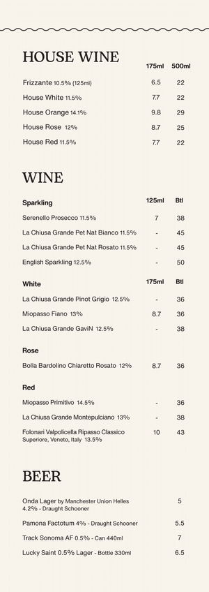 Menu — Onda