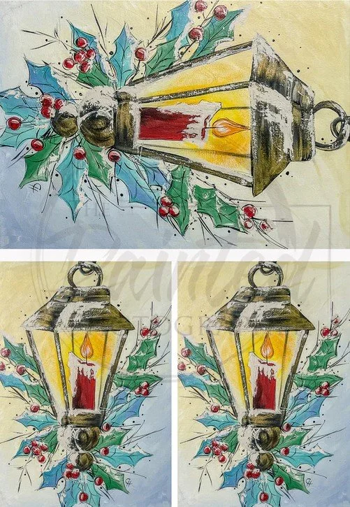 Winter Lantern Multiple - Rice Decoupage Paper — The Reclaimed Ranch